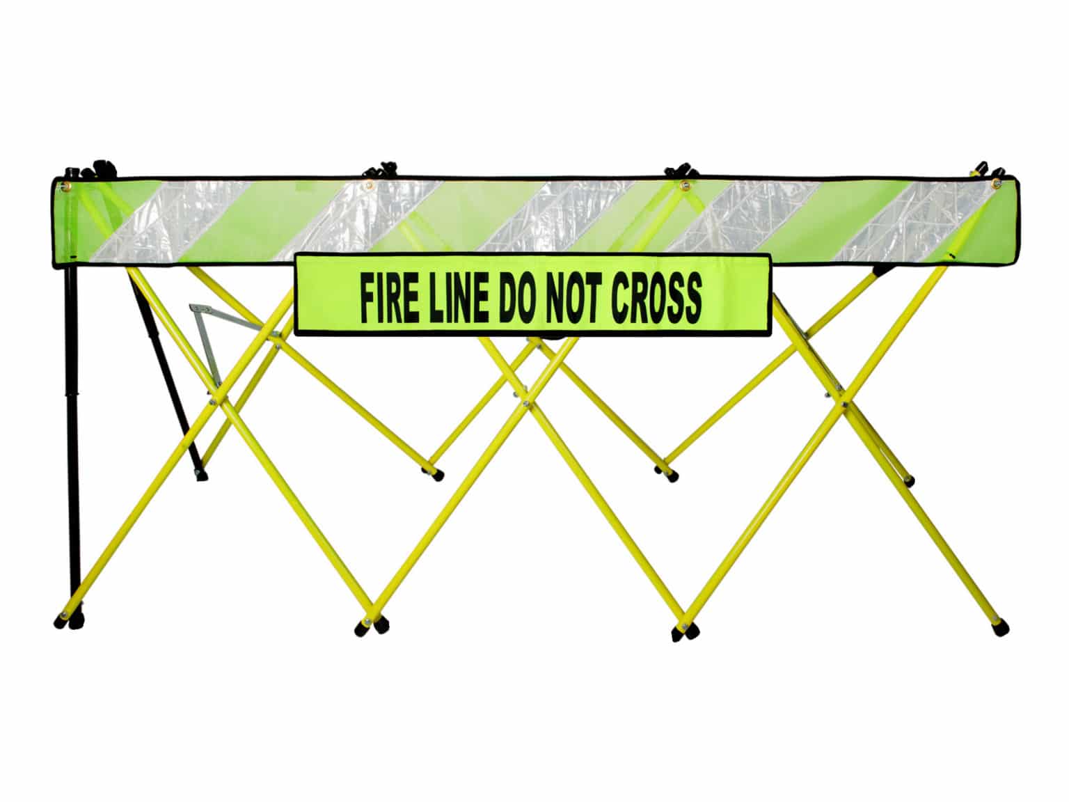 "Fire Line Do Not Cross" Warning Sign for Flex-Safe Barricades